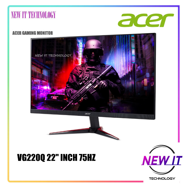 Acer Nitro VG220Q bmiix 21.5" Full HD (1920 x 1080) Zero Frame IPS ...