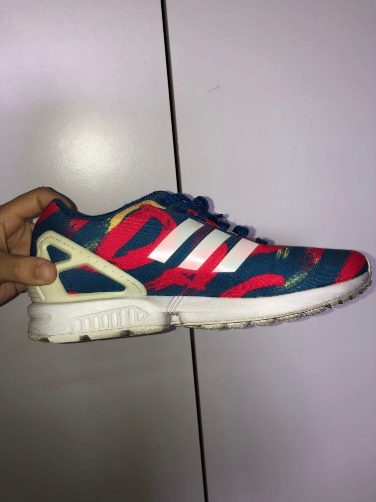 Adidas Red Blue Yellow Sneakers, Women's Fashion, Footwear, Sneakers on ...