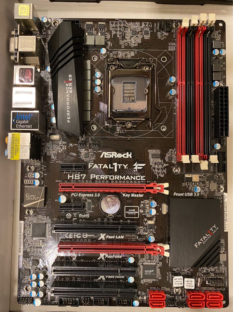Asrock Fatality H87 Performance Motherboard, Computers & Tech, Parts ...