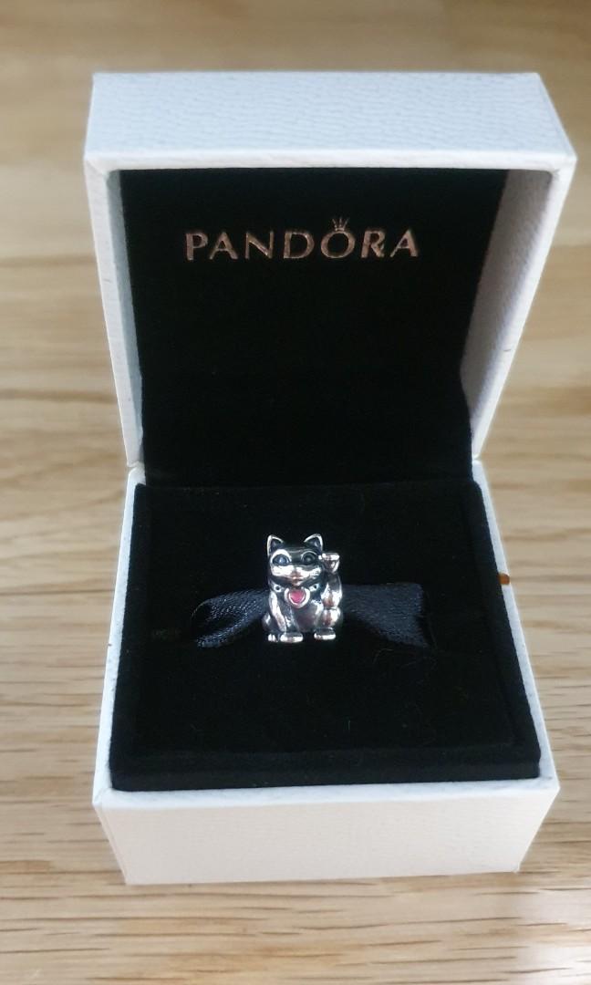 Authentic Pandora Lucky Cat Charm, Women's Fashion, Jewelry ...