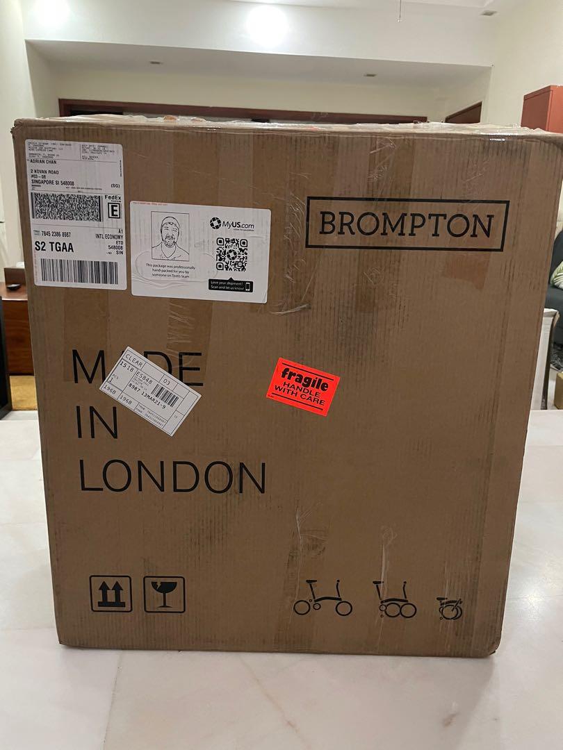 Brompton carton box bicycle, Furniture & Home Living, Home Improvement ...