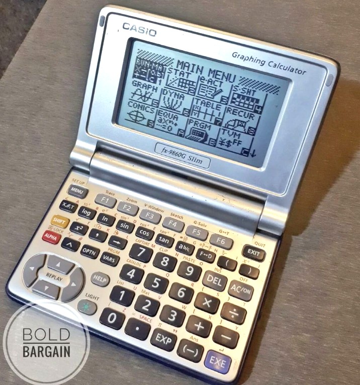 CASIO fx-9860G Slim Graphing Calculator with backlight for Maths ...