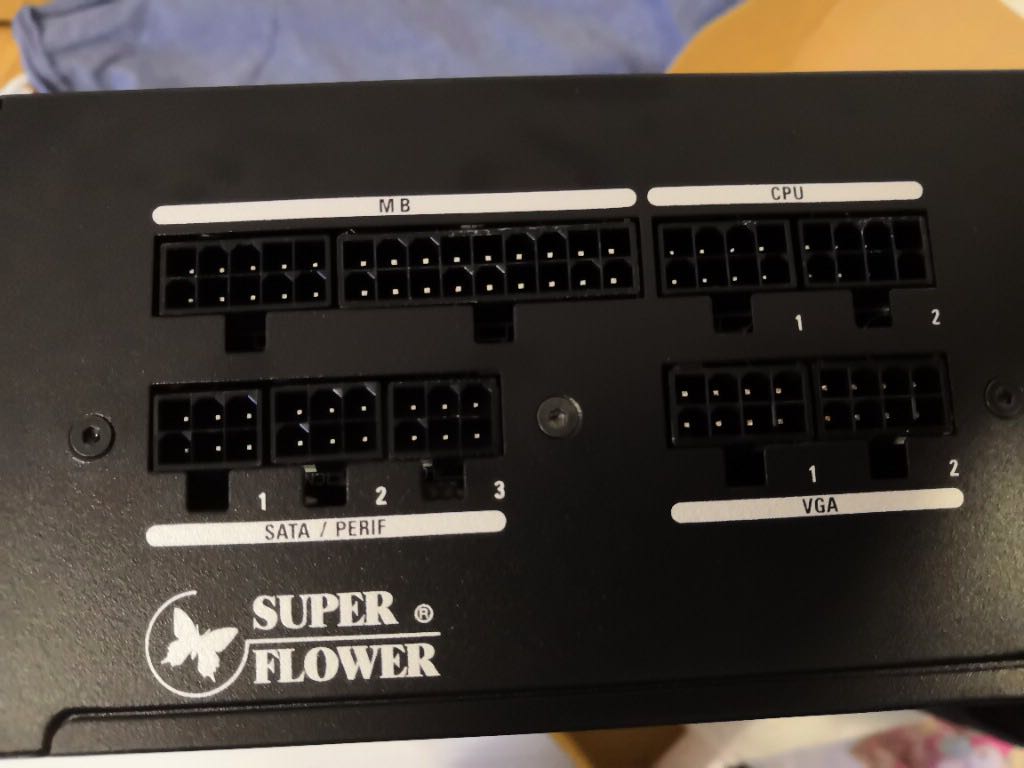 Desktop Power Supply SuperFlower 650W Gold Full Modular, Computers ...