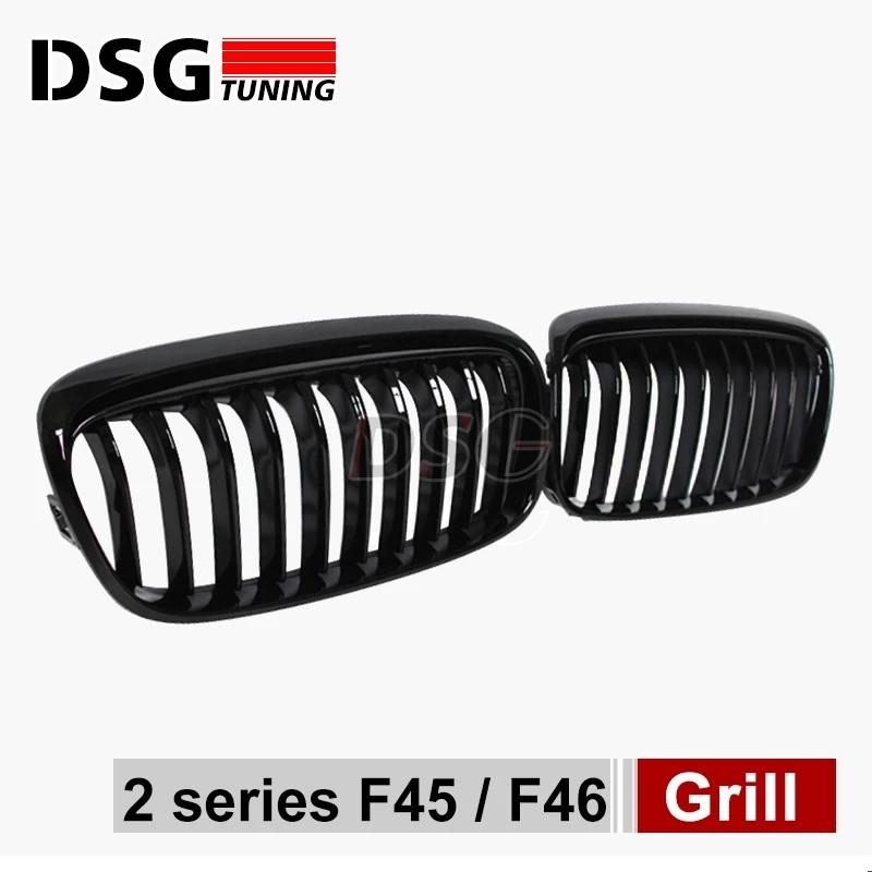 BMW 216 F45 F46 Black Abs Front Kindey Grill Mesh Double Slat BMW 2 ...
