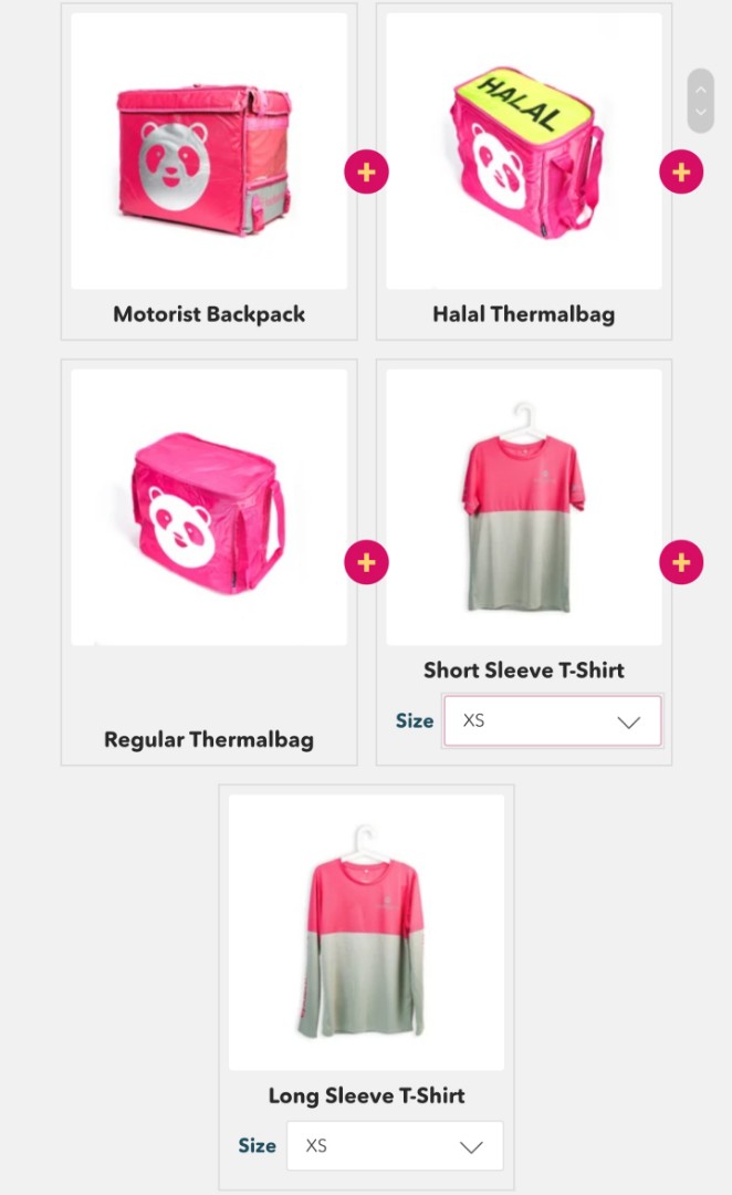 Foodpanda Motorist Enhanced Set, Motorcycles, Motorcycle Accessories on ...