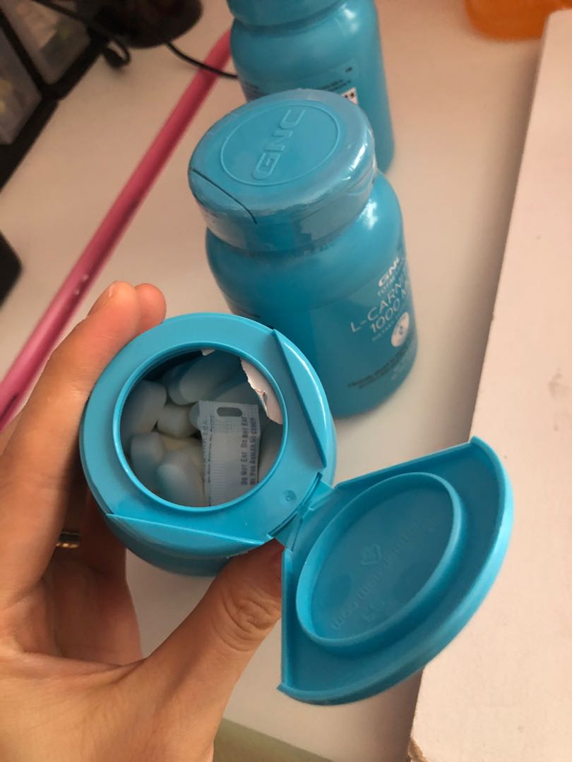 GNC L-carnitine 1000mg +GNC LAC lean cut belli lean, Health & Nutrition ...