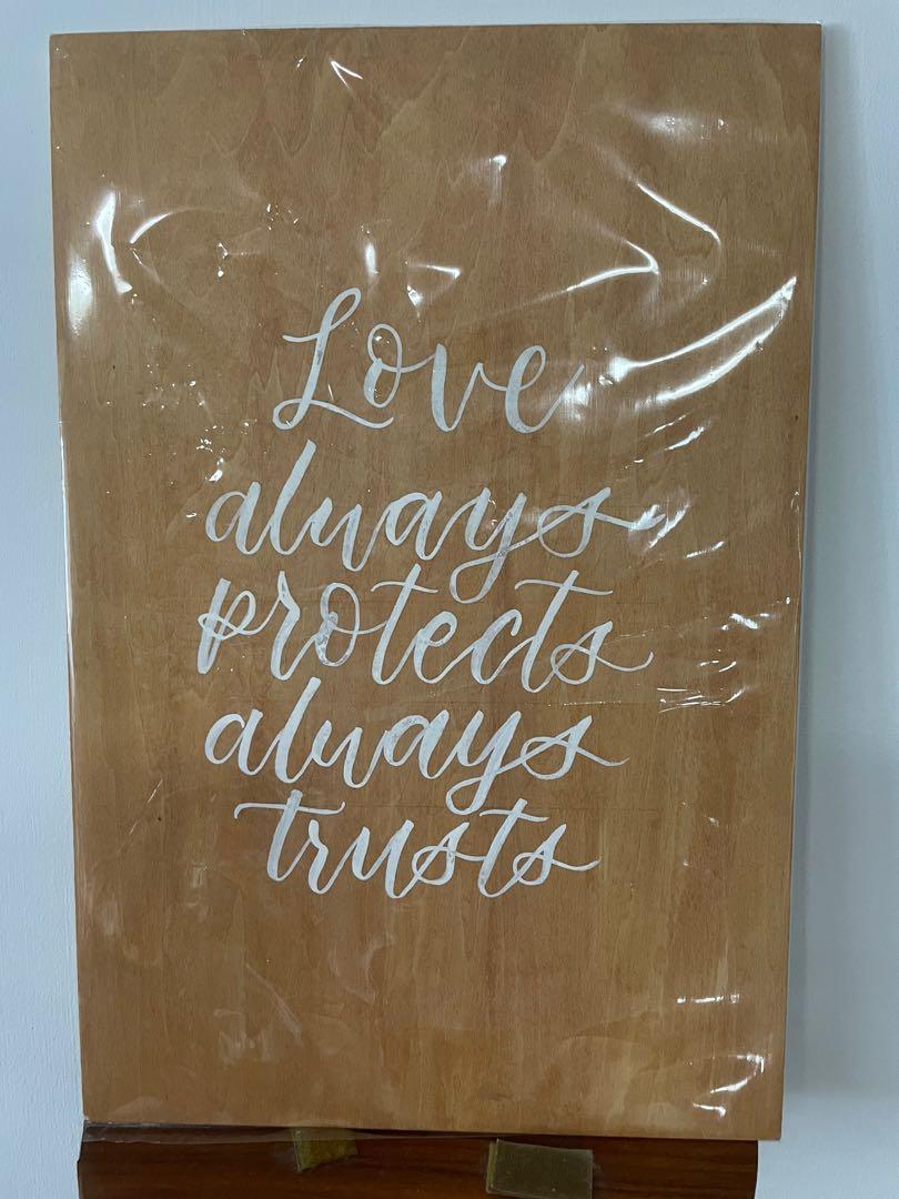 Handwritten Quote board wedding, Hobbies & Toys, Stationery & Craft ...