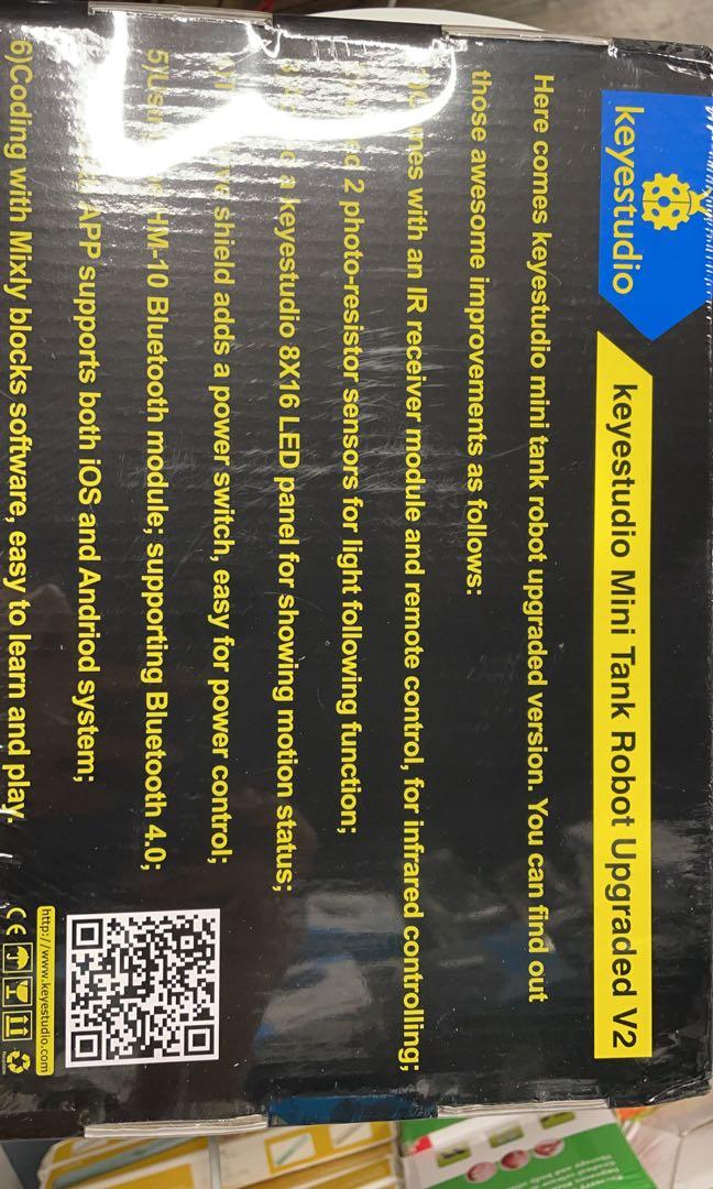 KEYESTUDIO Mini Tank Robot V2 Smart Car Kit, 手提電話, 電話及其他裝置配件, 其他電子周邊配件及 ...