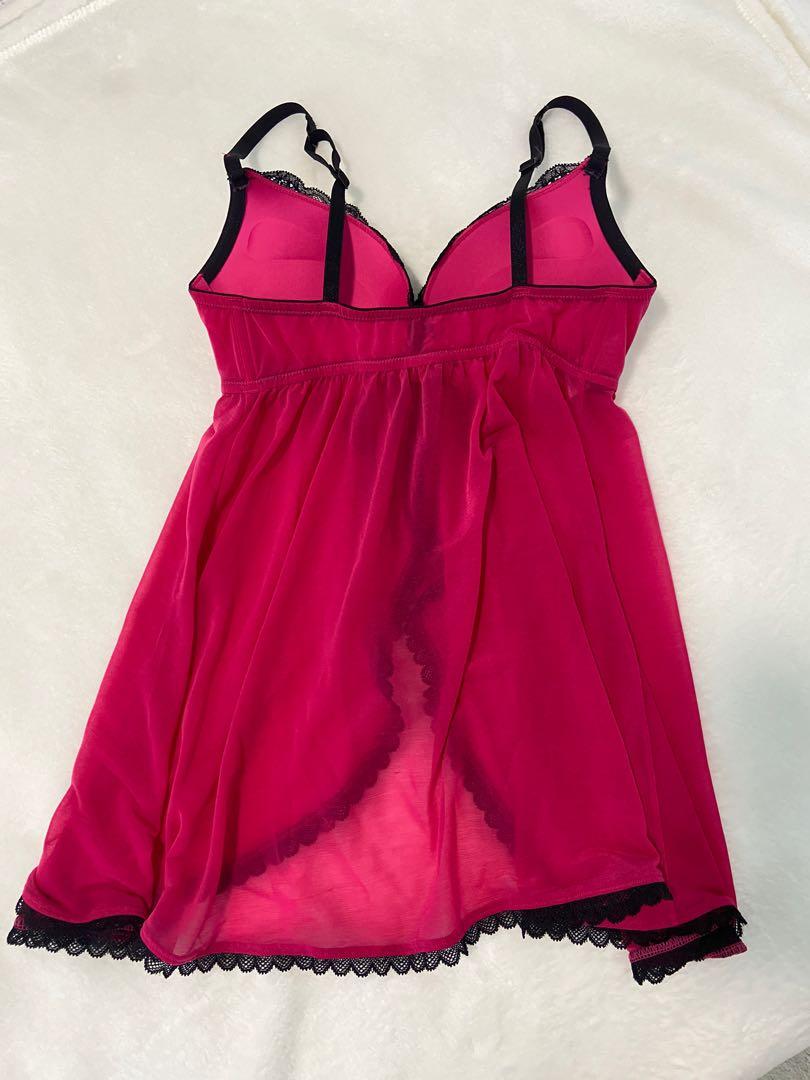 la senza hot pink teddy y2k lingerie top, Women's Fashion, New ...