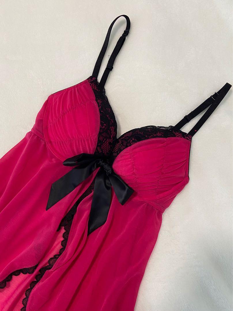la senza hot pink teddy y2k lingerie top, Women's Fashion, New ...