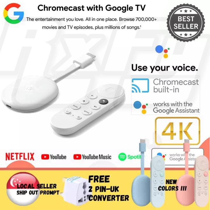 *Latest* 4K Google Chromecast with Google TV 2020 - Streaming ...