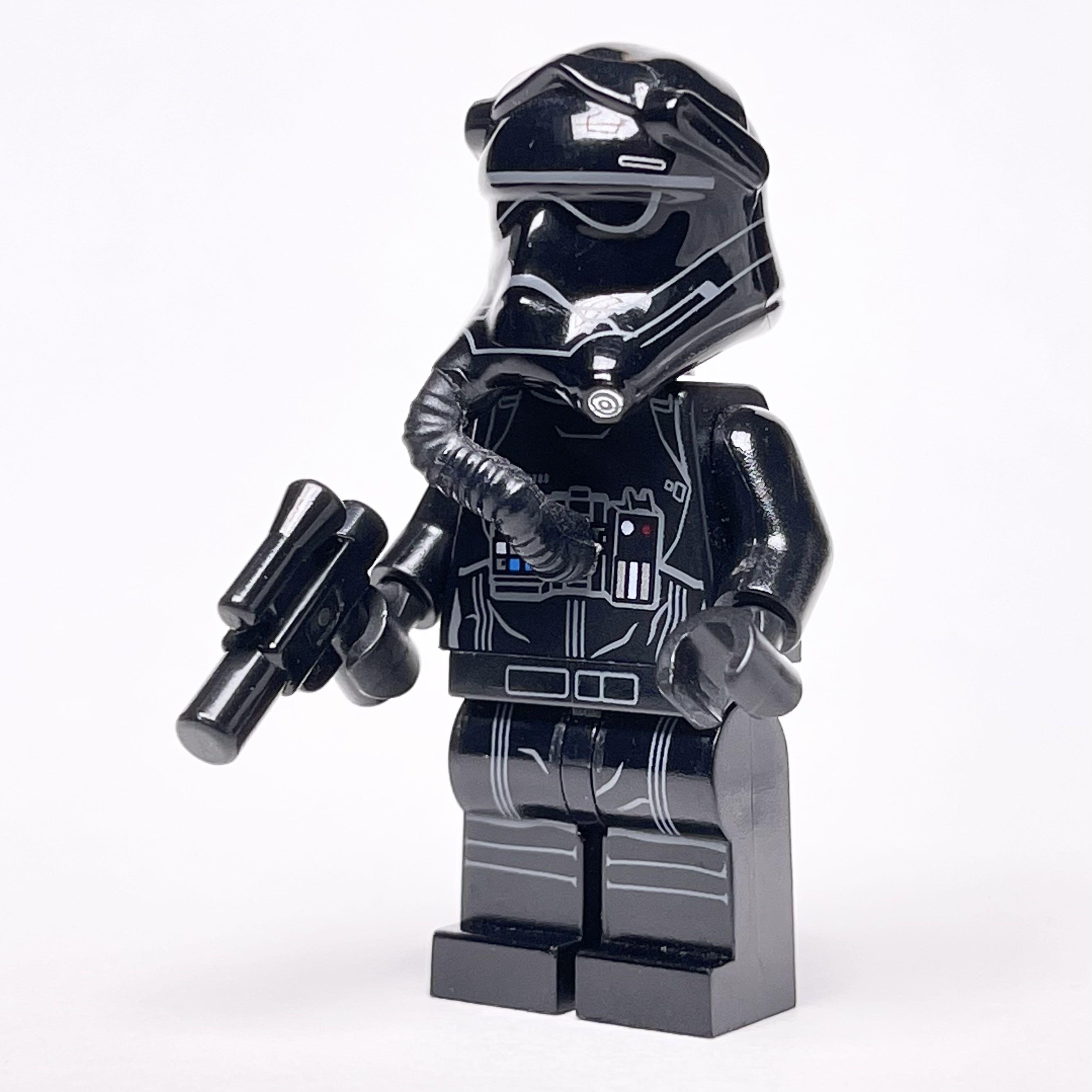 LEGO Star Wars First Order TIE Fighter Pilot, Two White Lines on Helmet ...