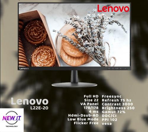 LENOVO L22e-20 Monitor - 21.5 Inch / 4ms / 75Hz / FHD / VA Panel / HDMI ...