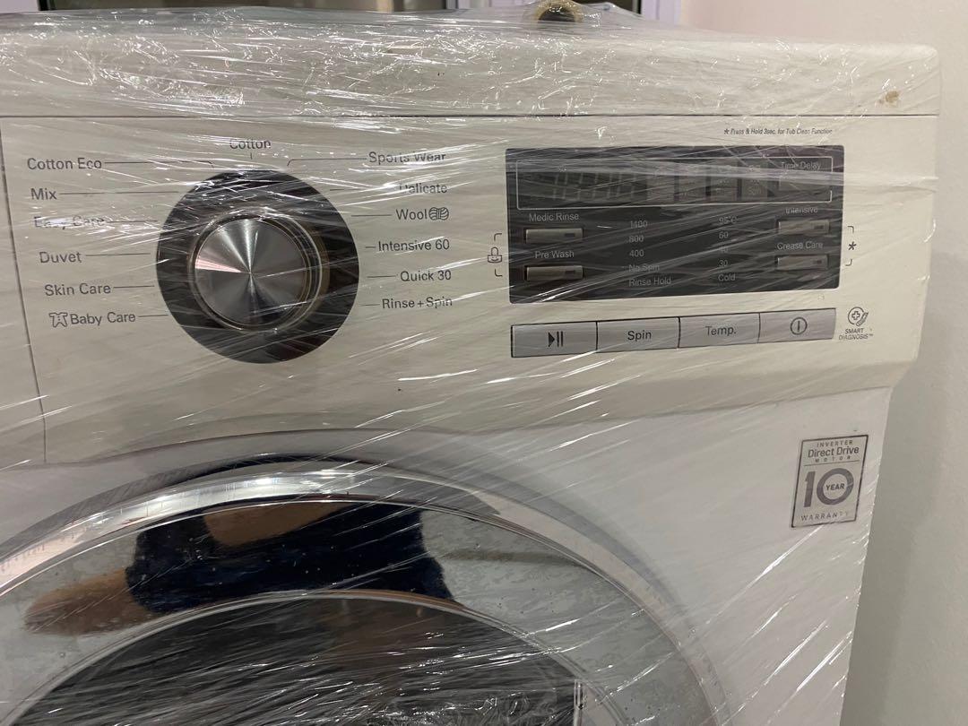 LG Inverter Direct Drive 8KG front loading washing machine, TV & Home ...