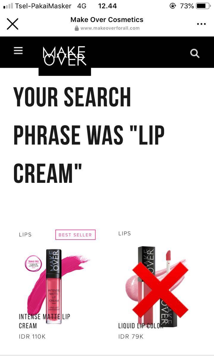 MAKEOVER - LIP MATTE CREAM 004, Kesehatan & Kecantikan, Rias Wajah di ...