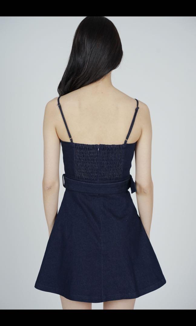 MDS Ivrina Trench Dress in Dark Blue, Women's Fashion, Dresses & Sets ...