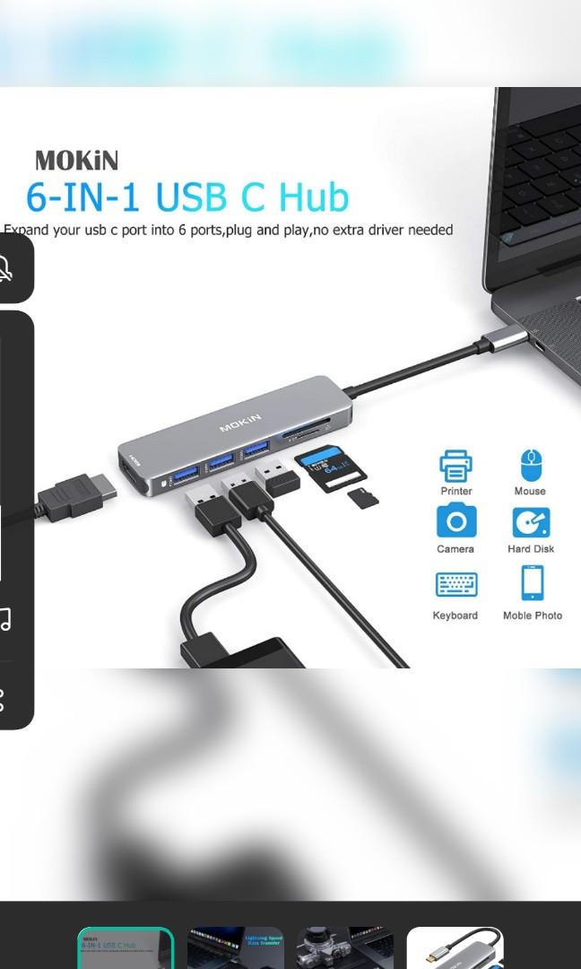 Mokin usb-c multifunction hub, Computers & Tech, Parts & Accessories ...