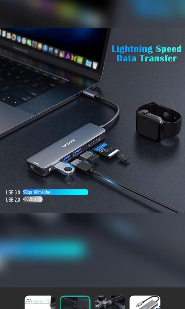 Mokin usb-c multifunction hub, Computers & Tech, Parts & Accessories ...
