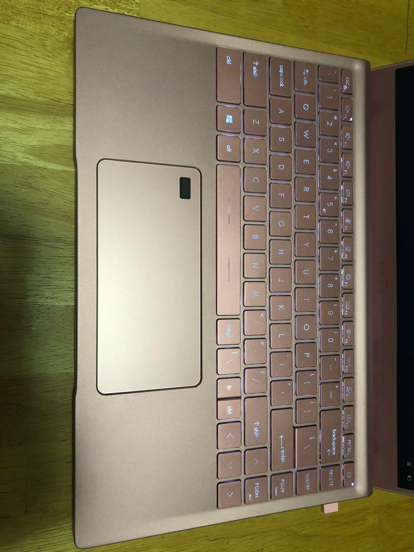Msi pink rose gold prestige laptop, Computers & Tech, Laptops ...