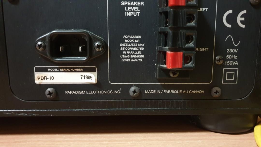 Paradigm subwoofer PDR-10, Audio, Soundbars, Speakers & Amplifiers on ...