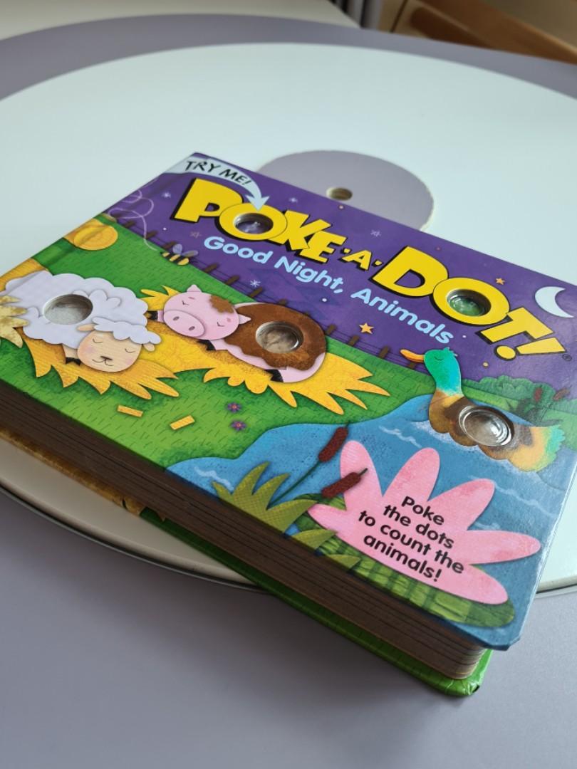 POKE A DOT KIDS BOOK GOODNIGHT ANIMALS, Hobbies & Toys, Books ...
