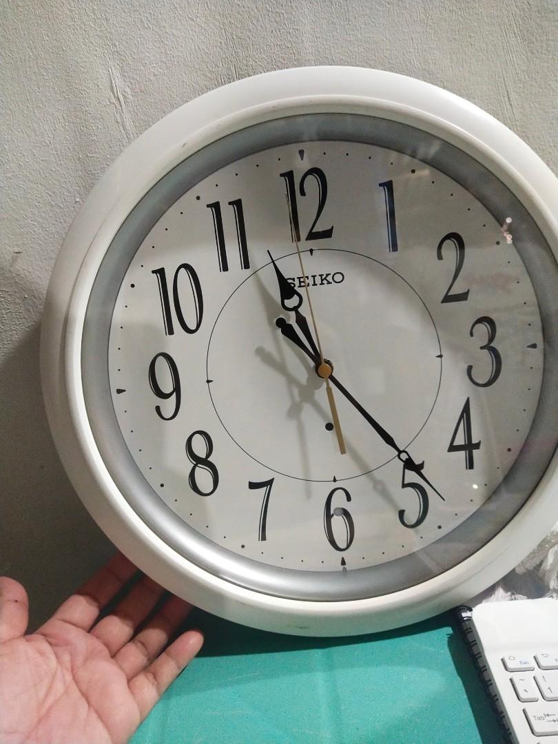Seiko Wall Clock Japan Radiowave Control, Furniture & Home Living, Home ...
