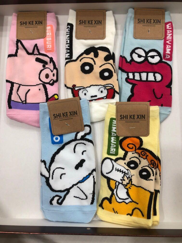 Shin Chan theme socks, Men's Fashion, Watches & Accessories, Socks on ...