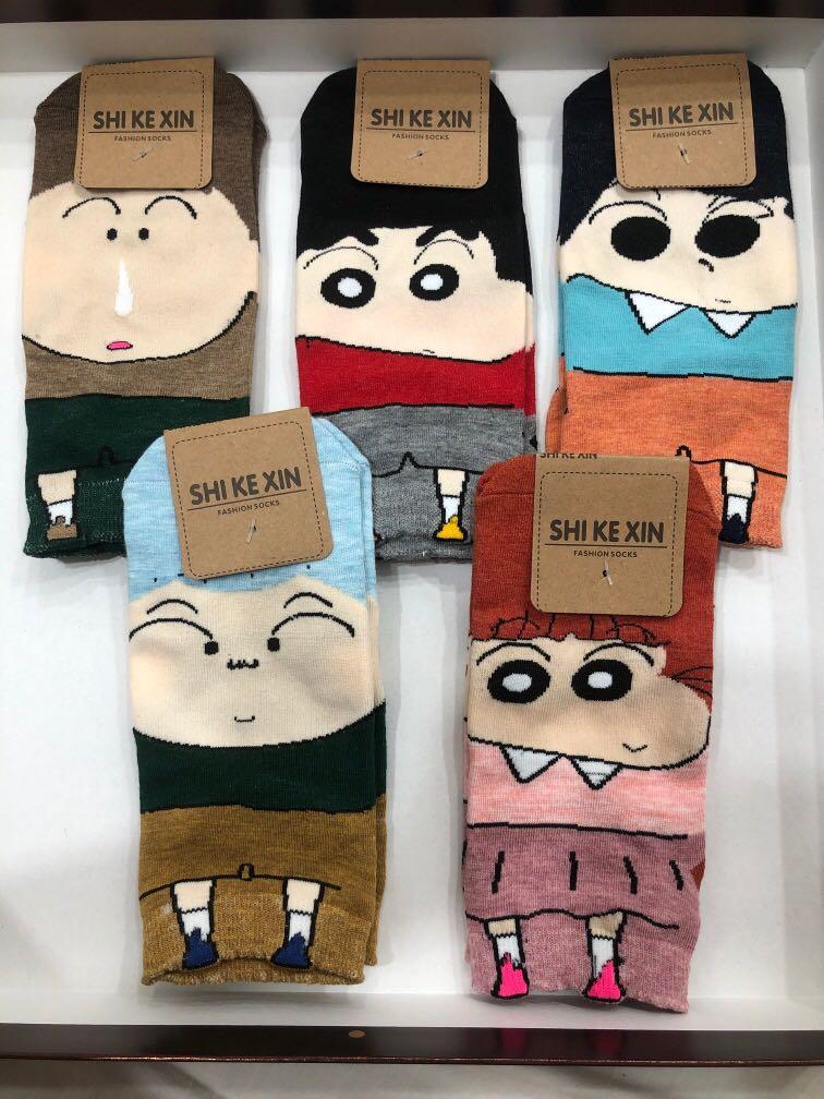Shin Chan theme socks, Men's Fashion, Watches & Accessories, Socks on ...