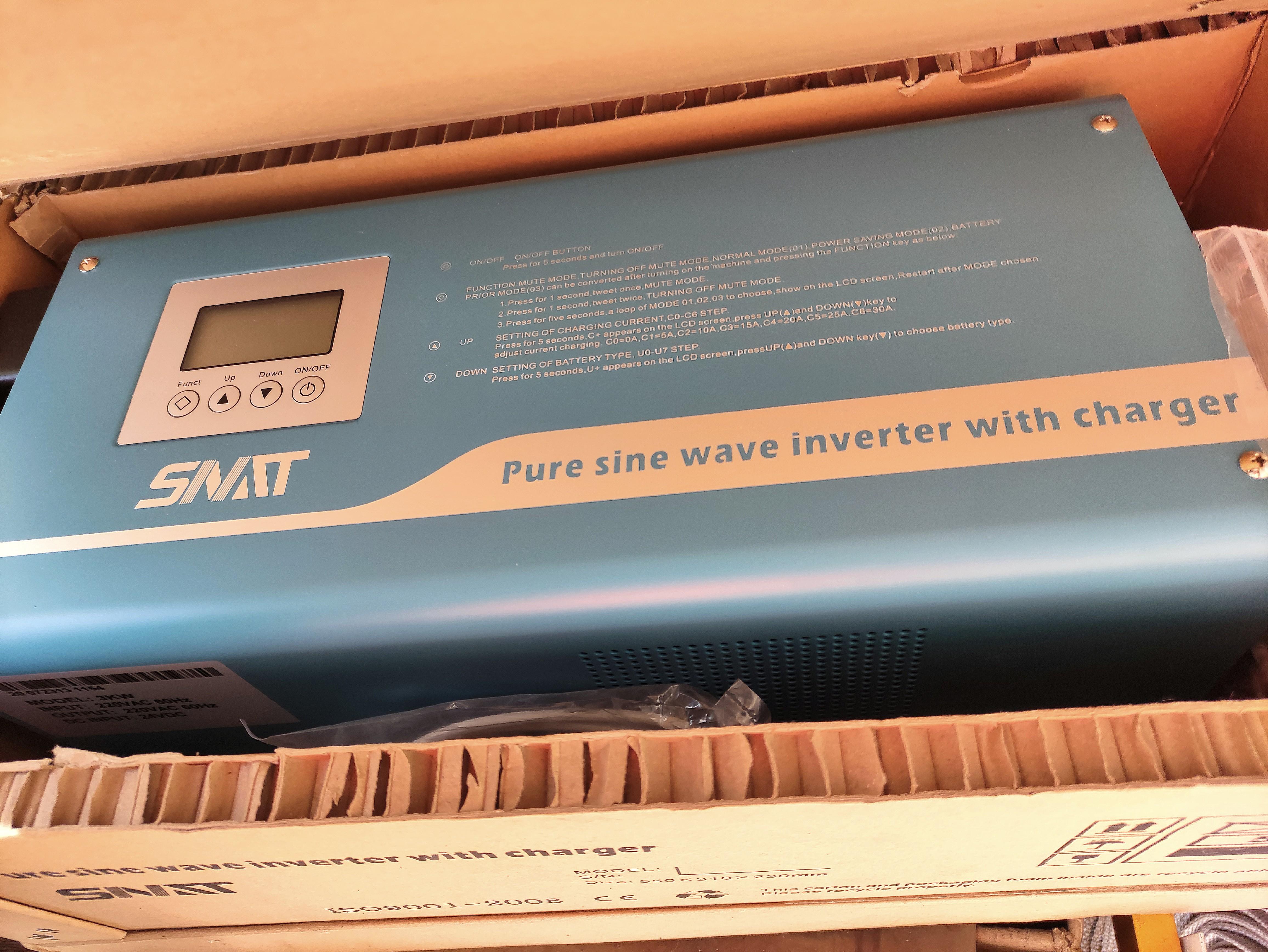 SNAT Pure Sine Water Inverter with Charger 3KW, Commercial & Industrial ...