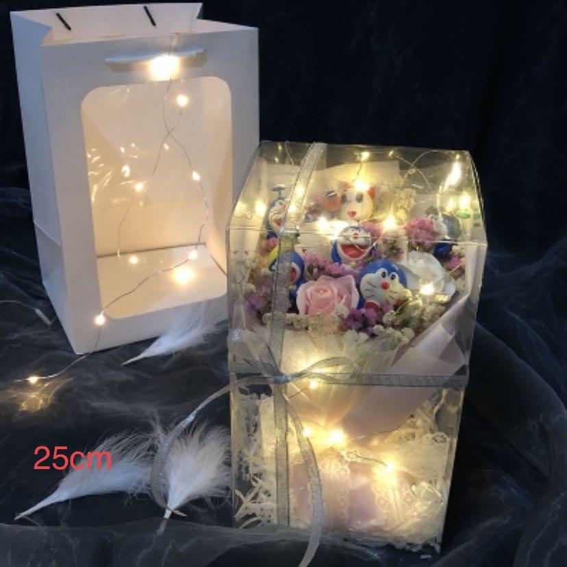 Soap Roses & Dried Flower Bouquet - Doraemon / Pokémon / Chibi Maruko ...