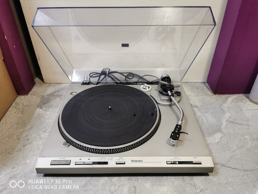 Technics SL-D303 Direct drive, fully automatic turntable, Audio, Other Audio Equipment on Carousell