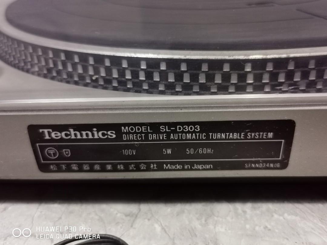 Technics SL-D303 Direct drive, fully automatic turntable, Audio, Other Audio Equipment on Carousell