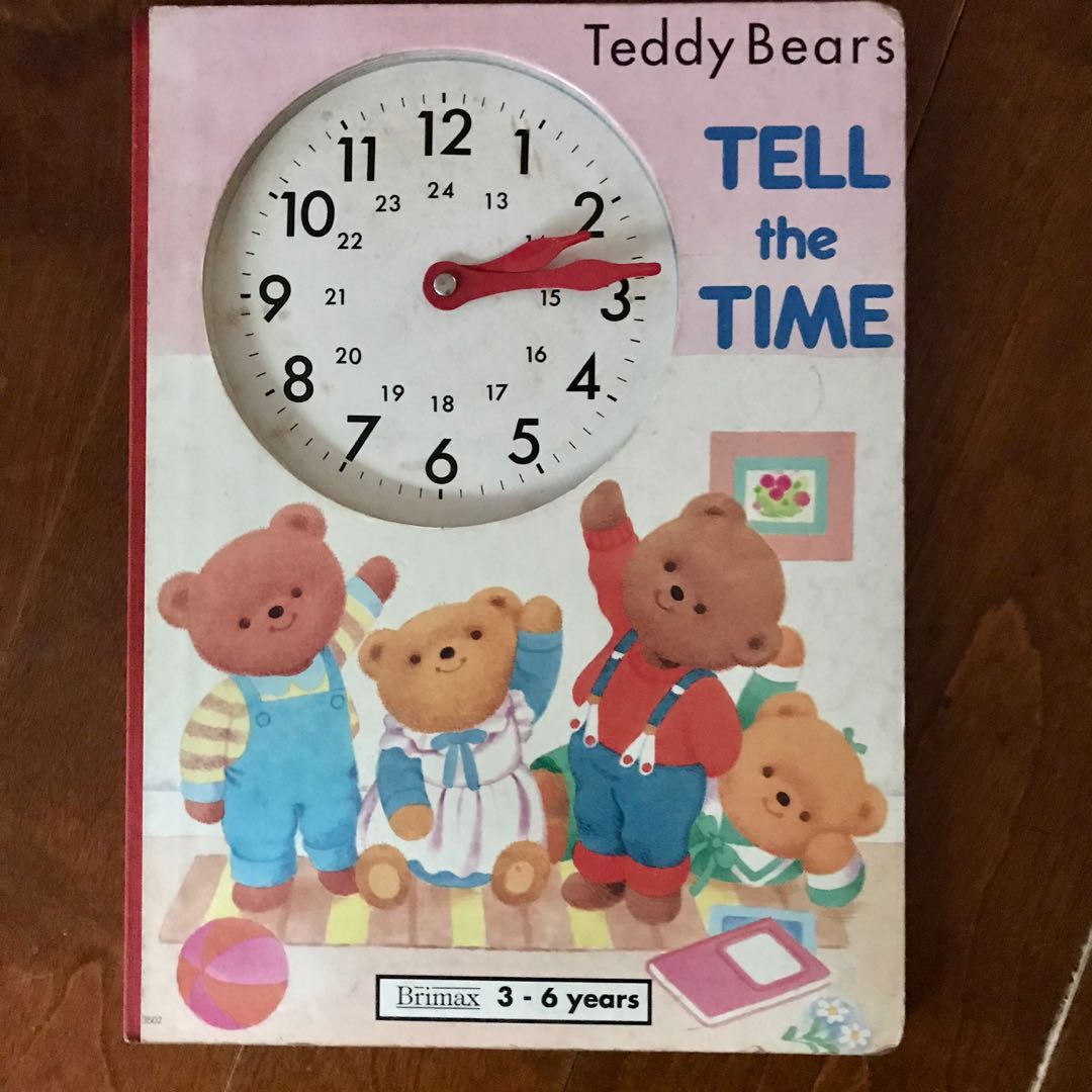 Tell the Time Board Book with Moving Clock Hands, Hobbies & Toys, Books ...