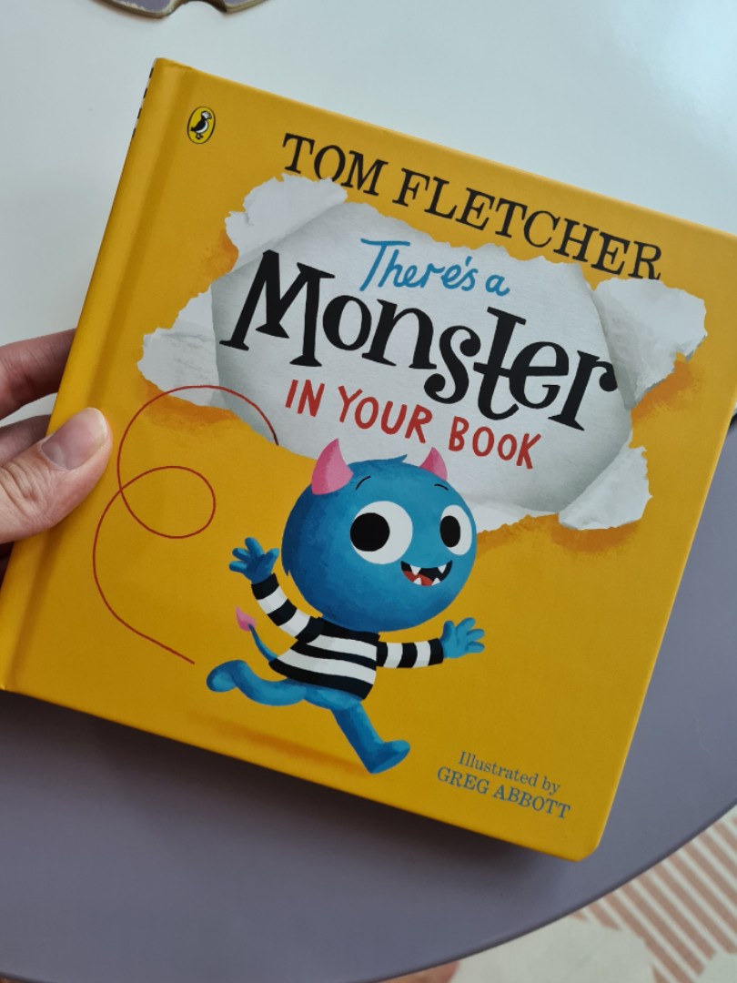 THERES A MONSTER IN YOUR BOOK CUTE KID BOOK, Hobbies & Toys, Books ...