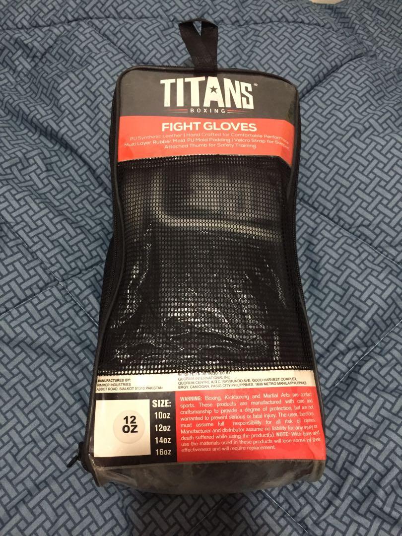 Titans Boxing Gloves and Handwraps, Sports Equipment, Other Sports ...