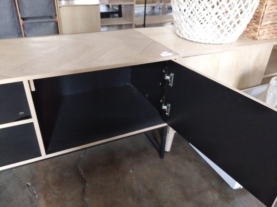TV Rack / Herringbone Entertainment Unit, Furniture & Home Living ...