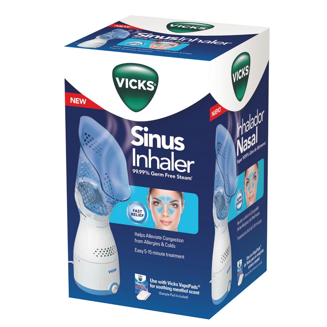 Vicks Personal Sinus Steam Inhaler - 220V, Health & Nutrition, Medical ...