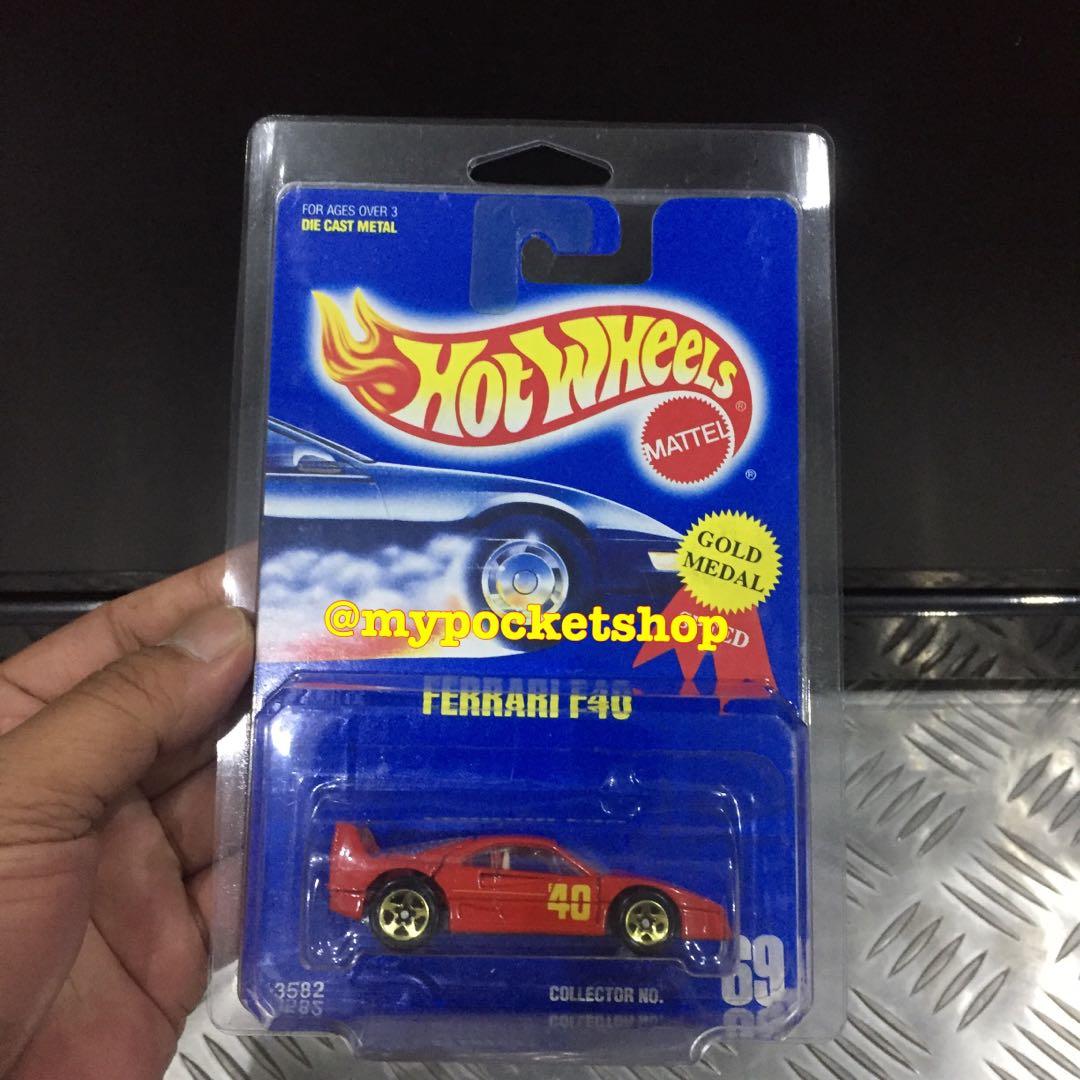 (RESERVED) Vintage Hot Wheels FERRARI F40 - w/ 5 spokes / 1995 ...