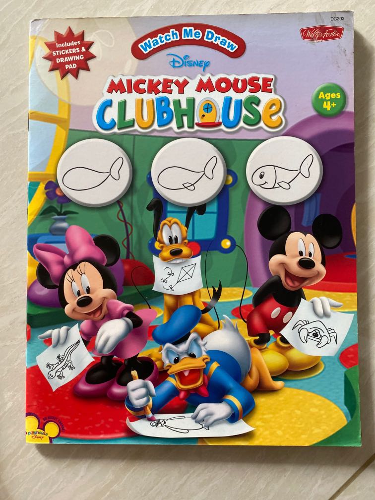 Watch me draw (Mickey mouse clubhouse ), Hobbies & Toys, Books ...
