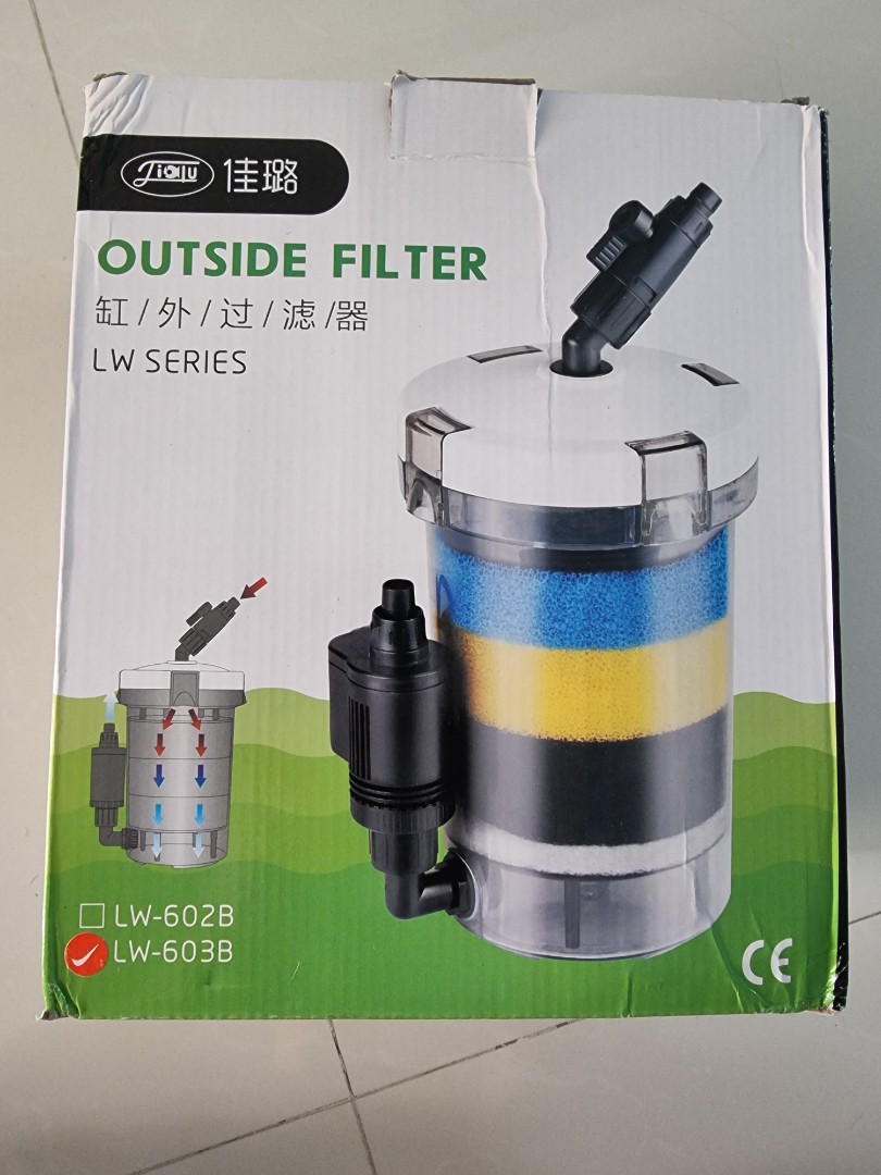 6W Transparent Mini External Canister Filter Durable Mini Aquarium ...