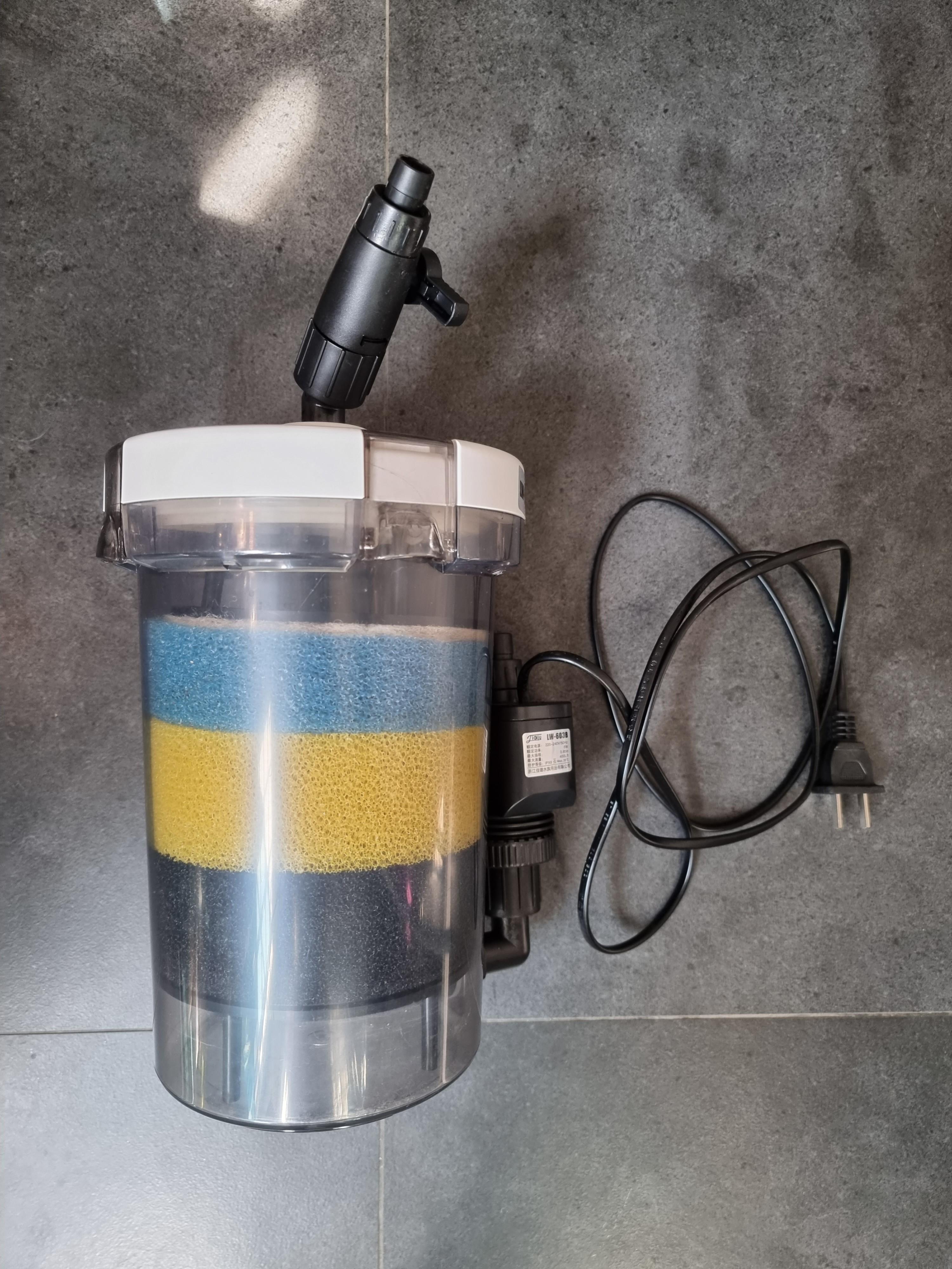 6W Transparent Mini External Canister Filter Durable Mini Aquarium ...