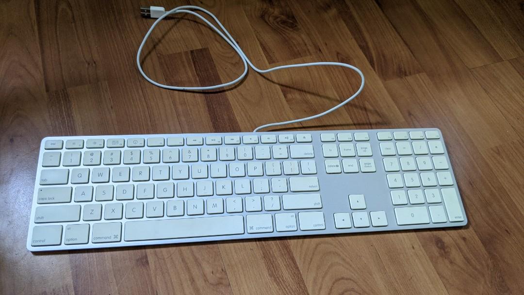 Apple wired keyboard, Computers & Tech, Parts & Accessories, Computer ...
