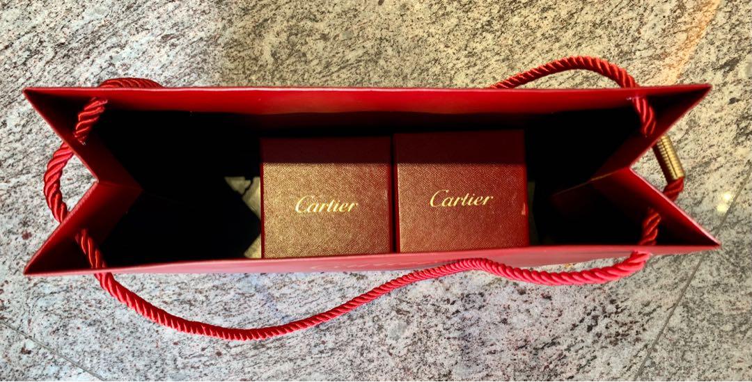 Authentic Cartier Ring Boxes & Paper Bag, Luxury, Accessories on Carousell