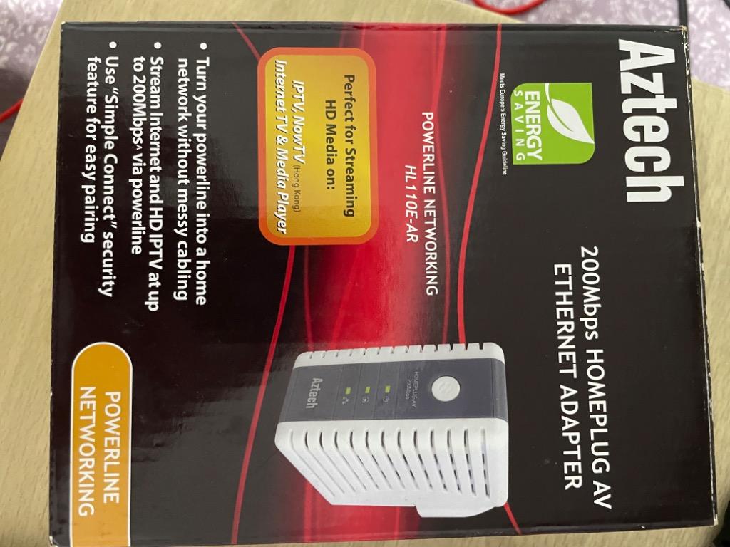 Aztech 200mbps homeplug av ethernet adapter HL110E, Computers & Tech ...