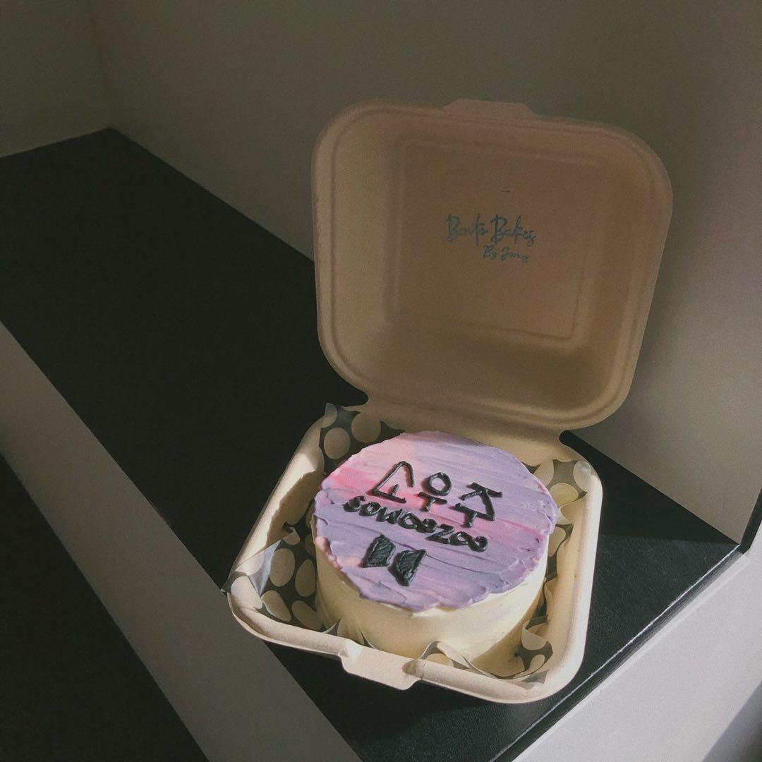 BTS 2021 bento cake inspired, Food & Drinks, Homemade Bakes on Carousell