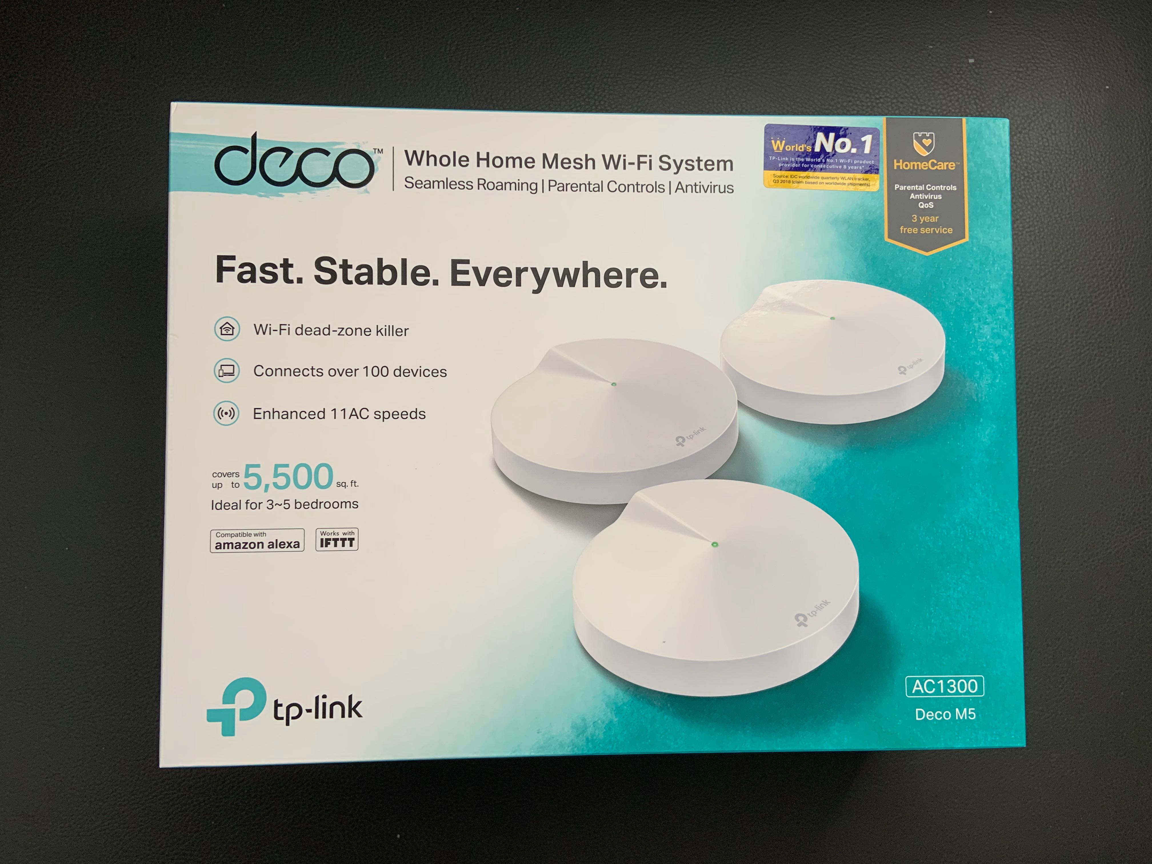 DECO M5 v2 Home Mesh WiFi System (1 unit of 3), Computers & Tech, Parts ...
