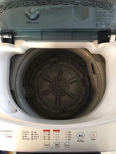 HANABISHI FULLY AUTOMATIC WASHING MACHINE HAWMD-170 (7.0kg), TV & Home ...