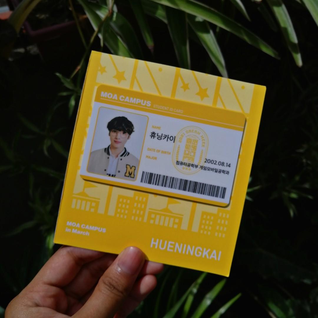 Hueningkai TXT MOA Campus Student ID Card, Hobbies & Toys, Memorabilia ...