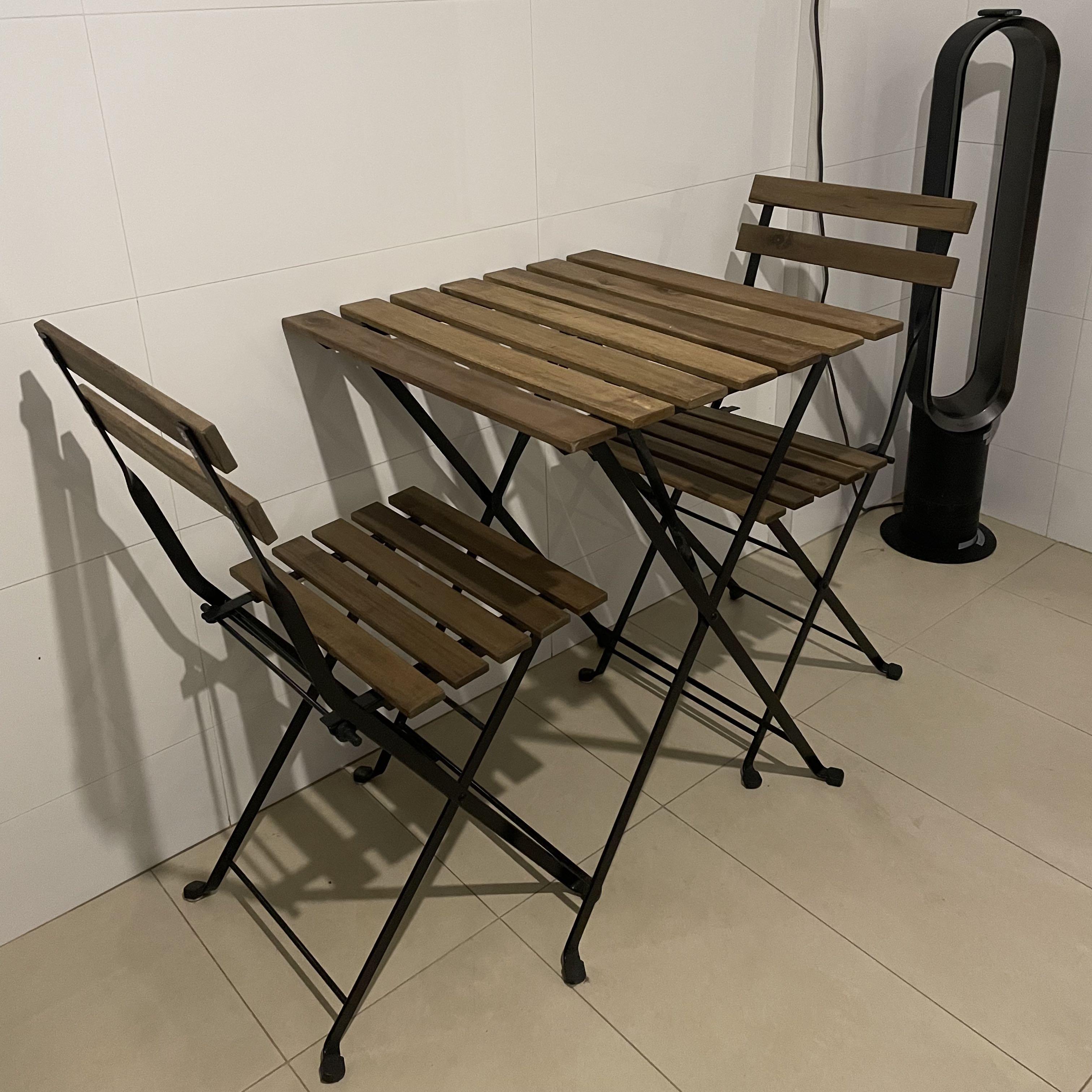 IKEA Tarno (table + 2 chairs) outdoor dining set, Furniture & Home ...