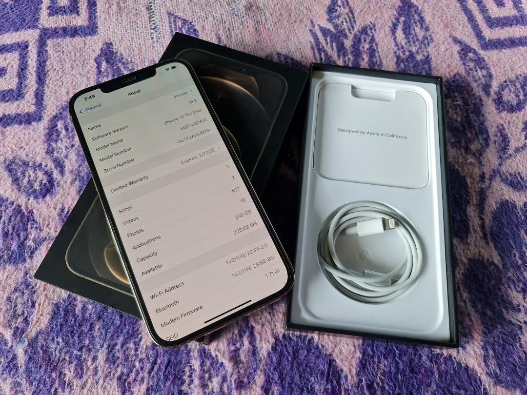 Iphone 12 Promax 256GB Dual Factoryunlocked Gold, Mobile Phones ...